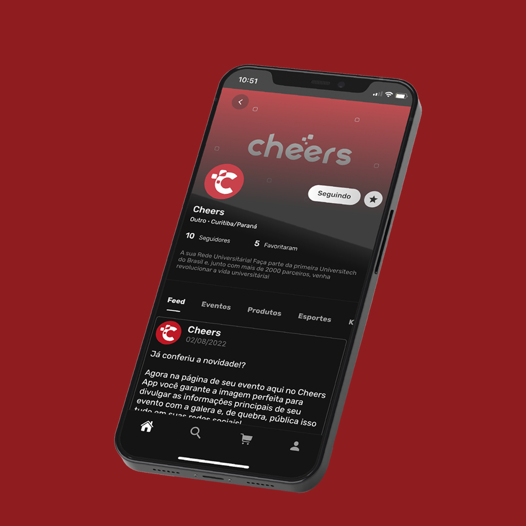 Entre para o App do Universitário - Cheers App