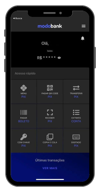 Modo Bank - Bank do seu modo.